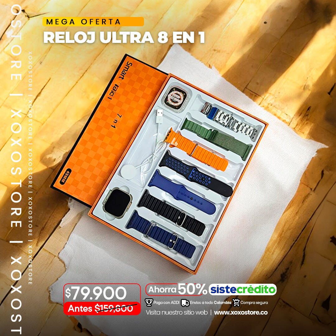 Reloj ultra 8 en 1 – XoXo tienda